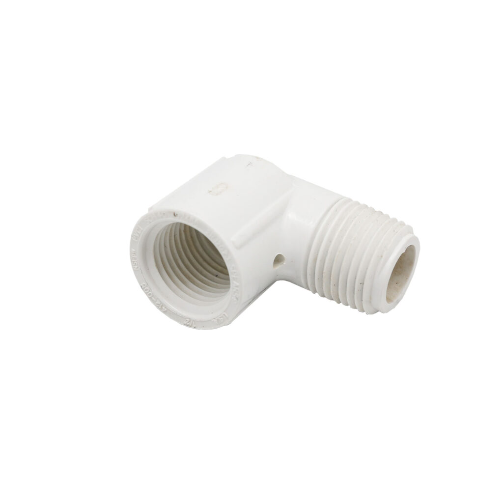 1/2" x 90° White PVC Street Elbow Drain - American Hawk